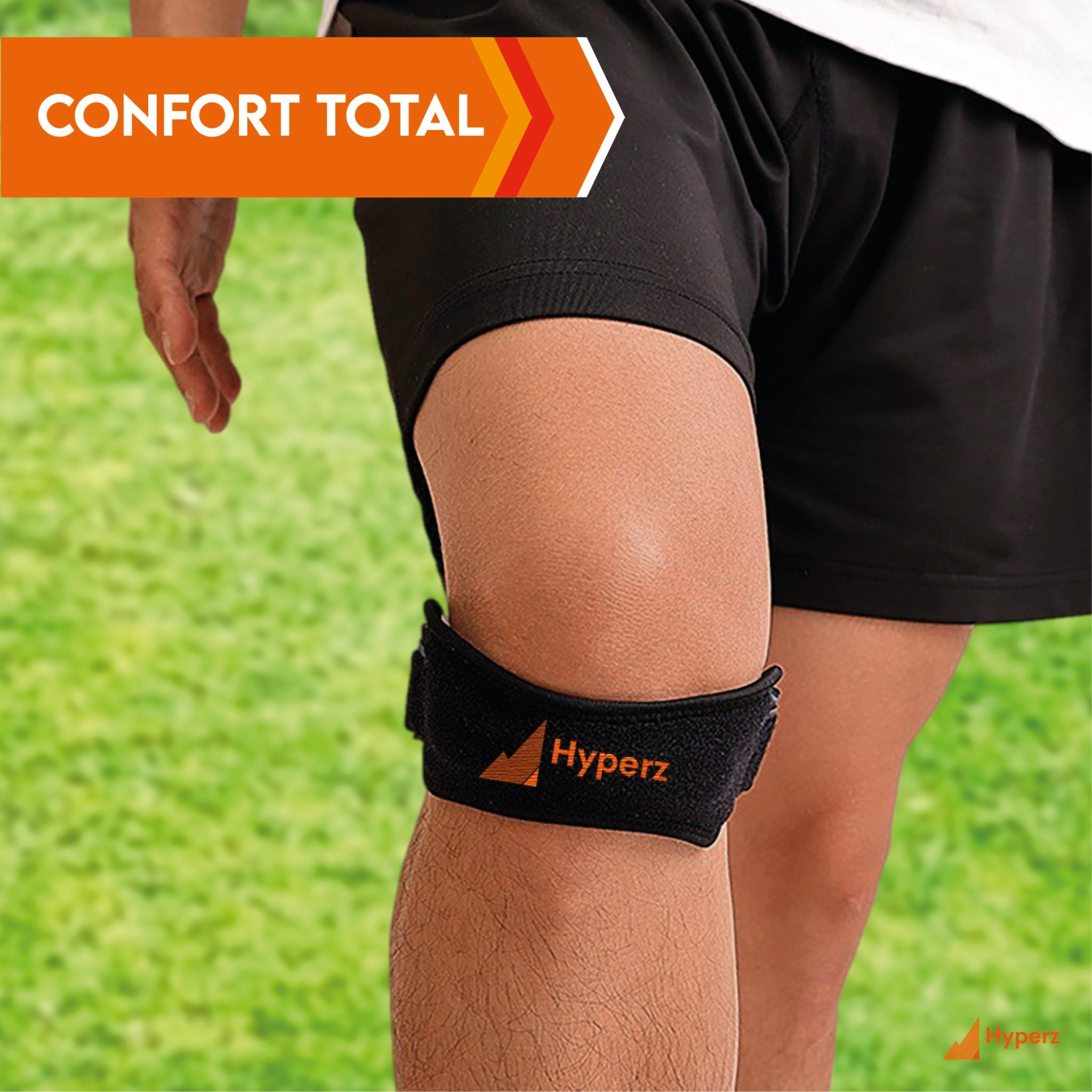 Rodillera Deportiva de Compresión para Soporte de Meniscos y ligamentos Ortopédica - Hyperz